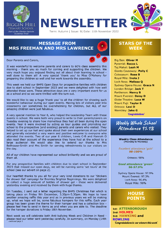 Parent Newsletter 22/23 Issue 9 | Parent Newsletters | Parent Portal